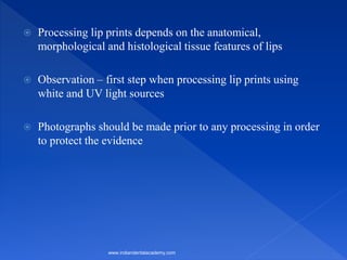 Cheiloscopy main/ dental implant courses | PPTX