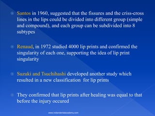 Cheiloscopy main/ dental implant courses | PPTX