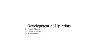 Cheiloscopy ppt. LIP PRINTING FORENSIC PATHOLOGY | PPTX