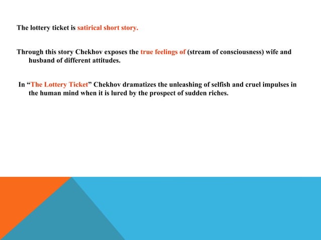 The Lottery Ticket by Anton Chekhov.ppt