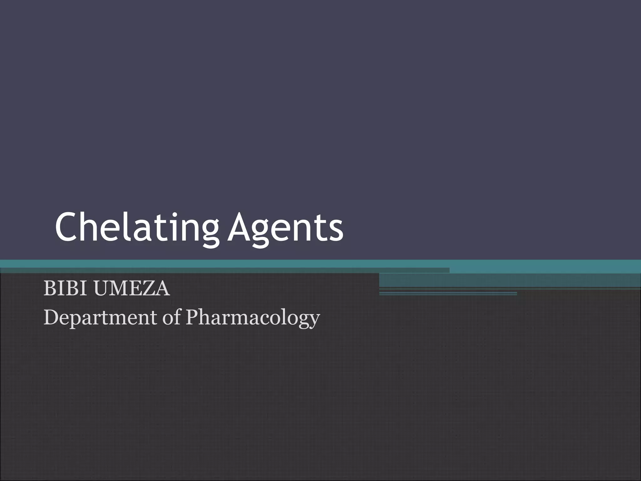 Chelating agent | PPT
