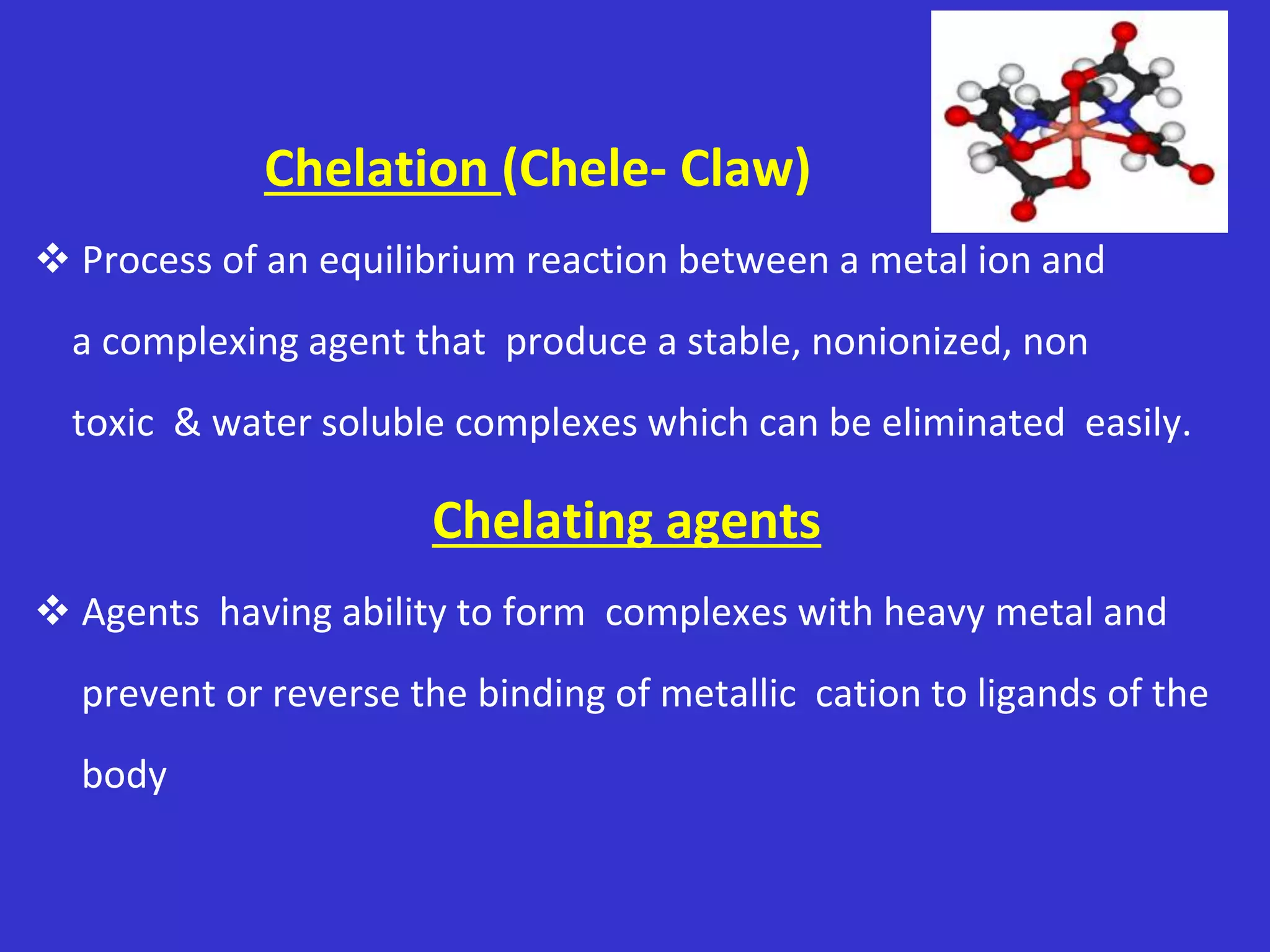 Chelating agents | PPTX