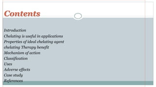 Chelating agents | PPTX