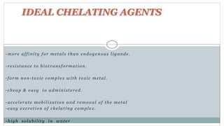 Chelating agents | PPTX