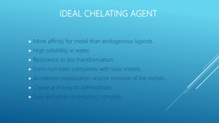 Chelating agents | PPTX