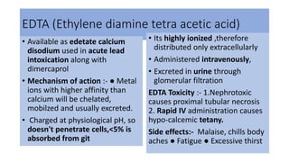CHELATING AGENTS.pptx | Substance Abuse | Diseases and Conditions