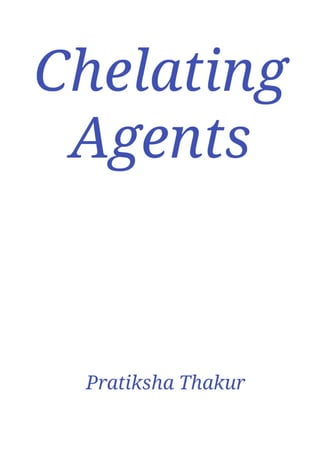 Chelating Agents | PDF