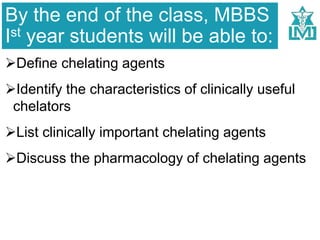 Chelating agents | PPTX