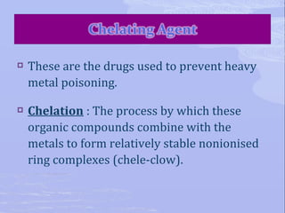 Chelating agents (VK) | PPT