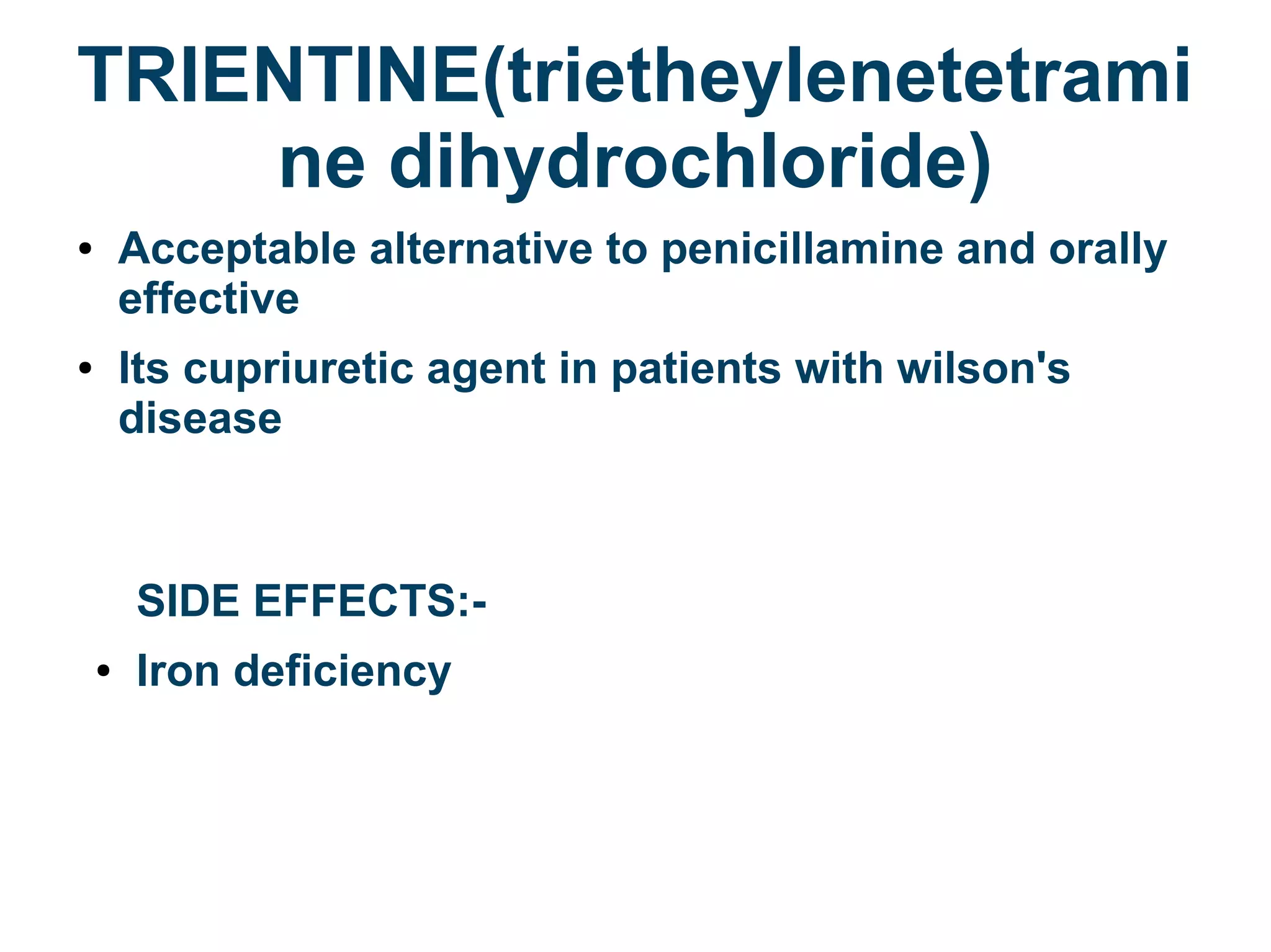 Chelating agents -pharmacology | ODP
