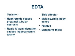 Chelating agents -pharmacology | ODP | Blood Disorders | Diseases and ...