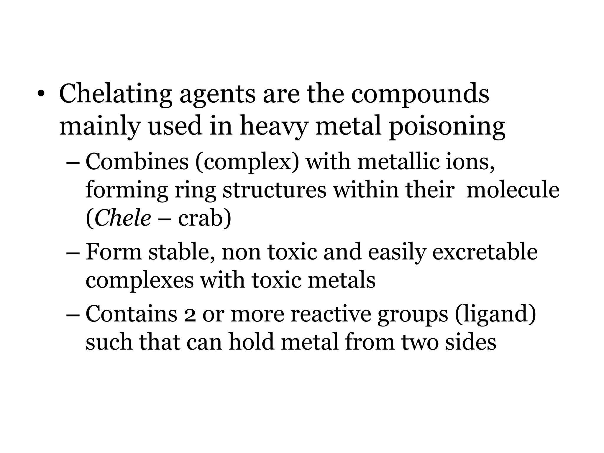Chelating agents | PPTX