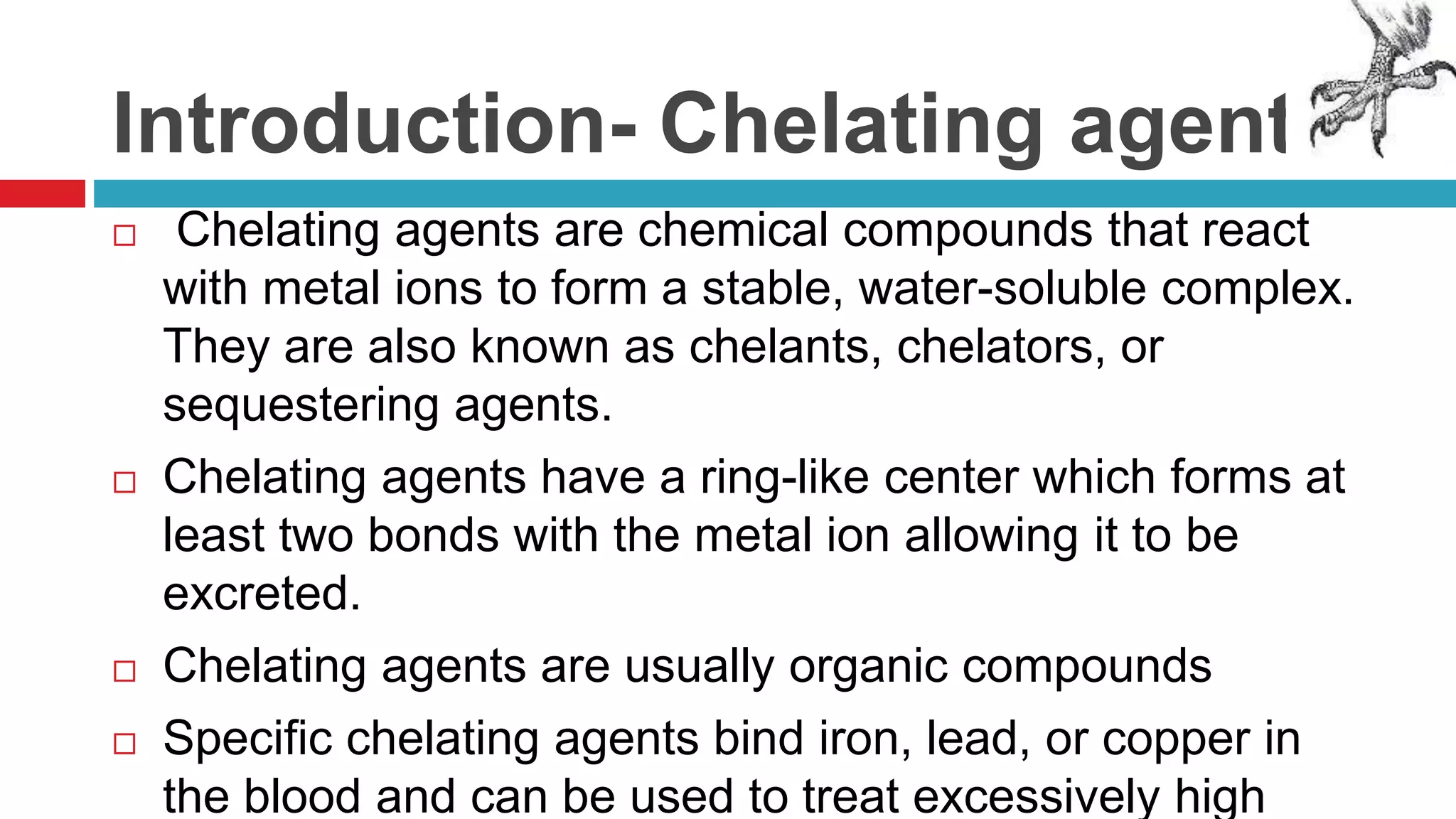 Complexing & Chelating agents | PPTX