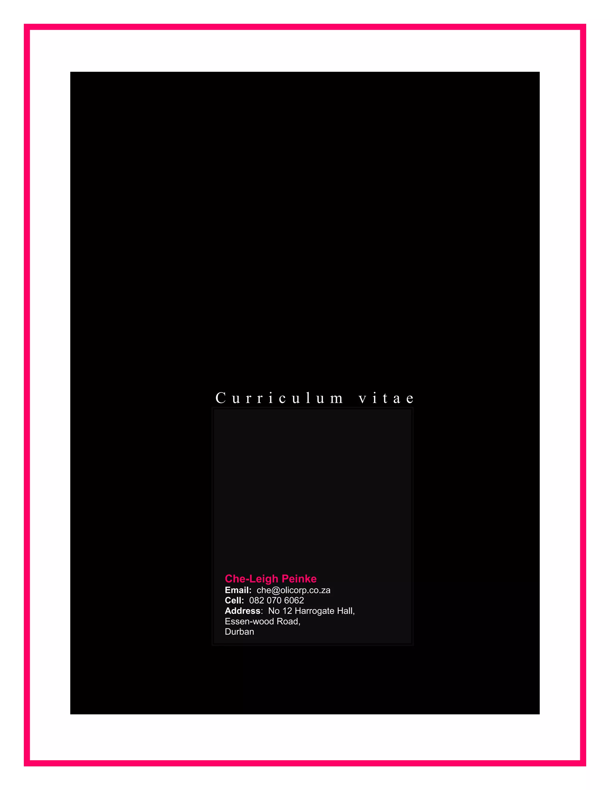 Che Leigh Peinke. Cv | DOCX