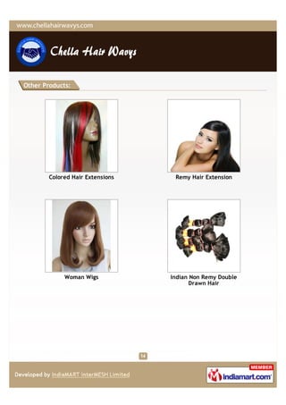 'Chella Hair Wavys', Chennai, Hair Extensions | PDF
