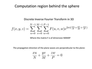 Mie scattering from a sphere | PPTX