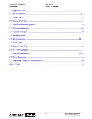 Chelsea 277-parts-manual | PDF