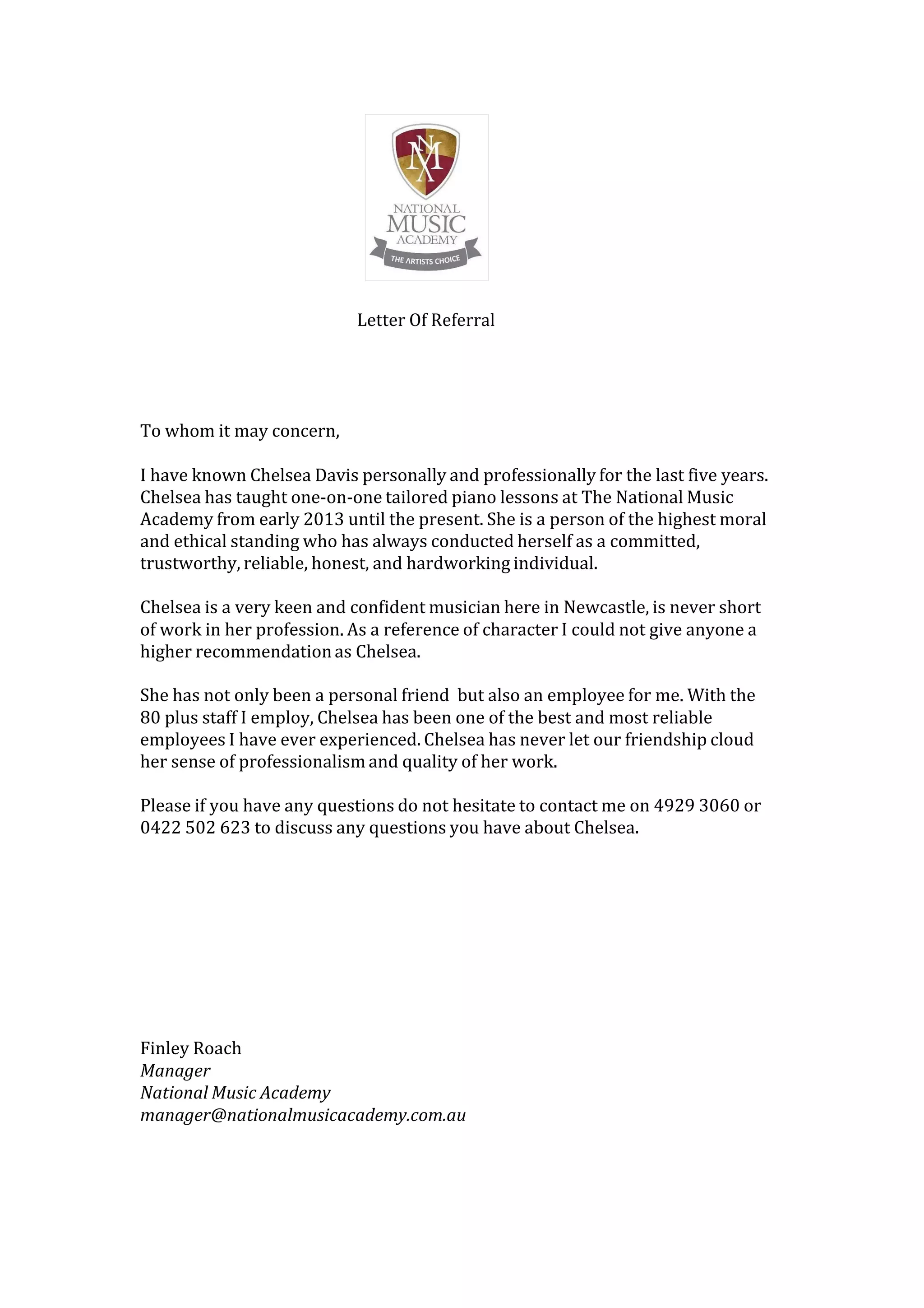 Letter of Referral | PDF