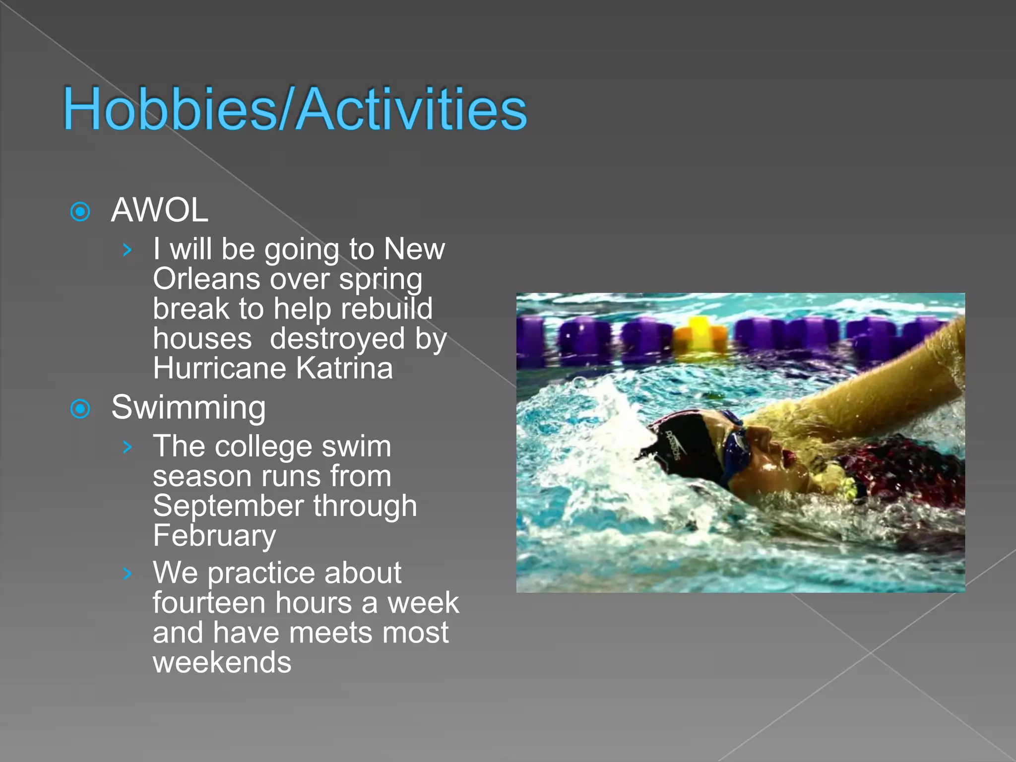 Chelsea Geditz Ppt | PPTX | Swimming | Sports