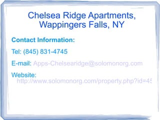 Chelsea Ridge Apartments | PPT