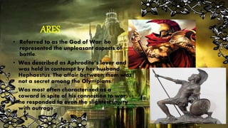 Greek Mythology: Olympian God and Goddesses | PPTX