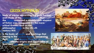 Greek Mythology: Olympian God and Goddesses | PPTX