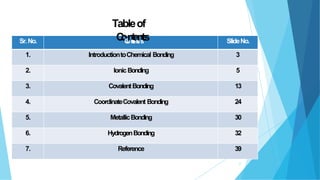 Chemical Bonding & Its Types Chem 101 | PPTX