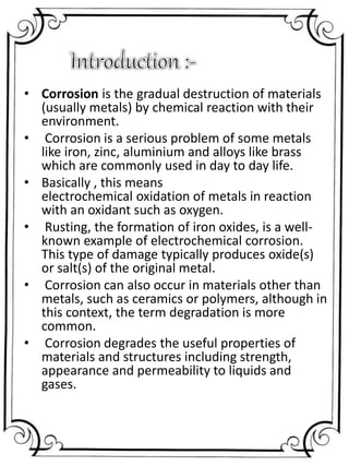 Chemistry investigatory project on Effect of Metal Coupling on ...