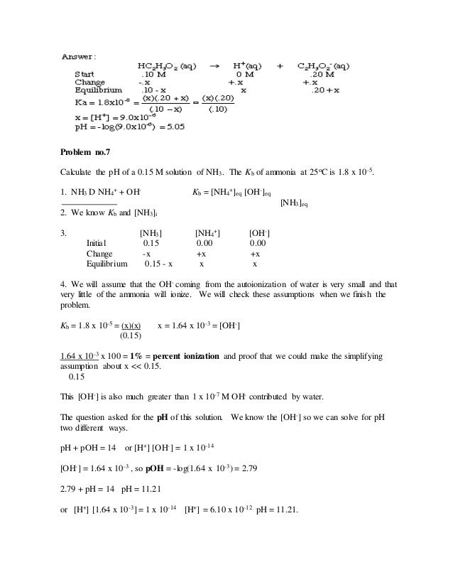 Chem.116 qualitative chemistry problem set