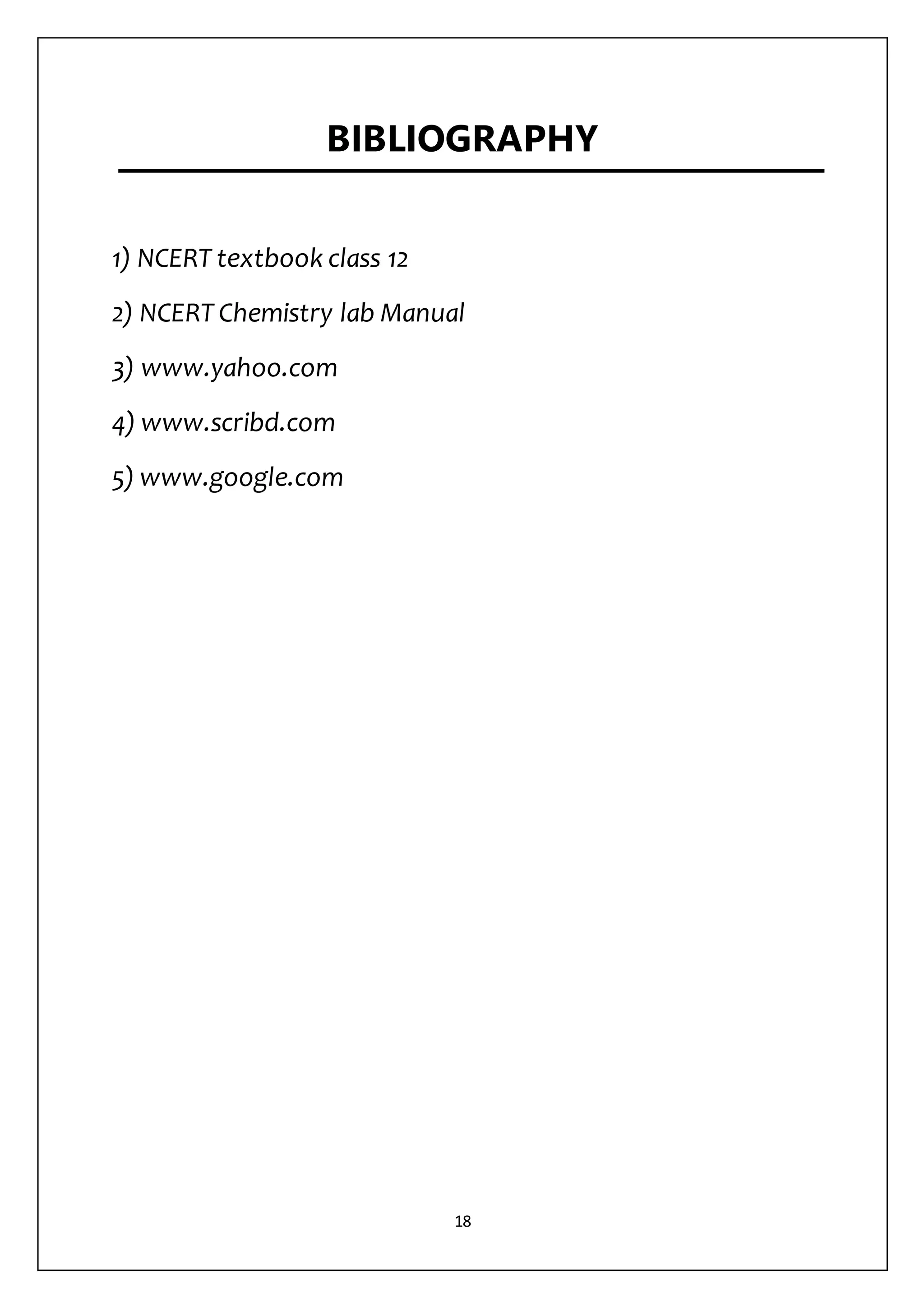 Chemistry Investigatory Project Class 12 - Drugs | DOCX