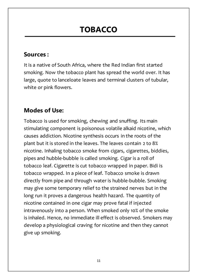 Chemistry Investigatory Project Class 12 - Drugs | DOCX | Illegal Drugs ...