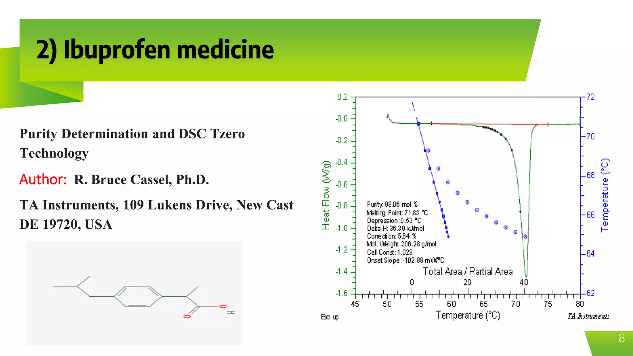 Determination of % purity of a compound by by Using DSC | PDF