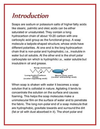 Foaming Capacity of Soap | DOCX