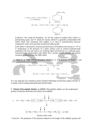 Chem unit-3-rubbers | PDF