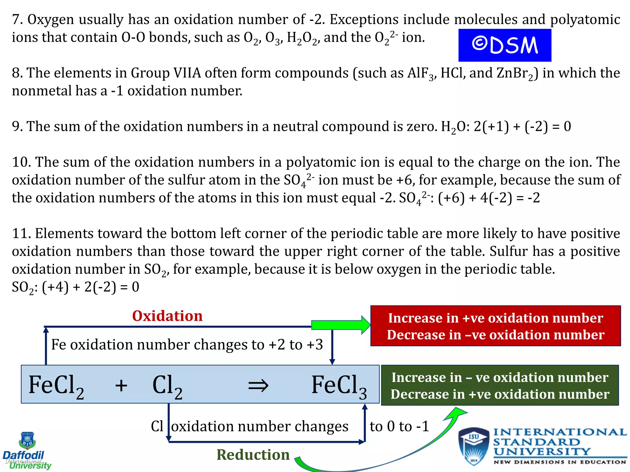 Oxidation and reduction, Balancing the redox rections | PDF