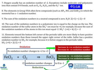 Oxidation and reduction, Balancing the redox rections | PDF