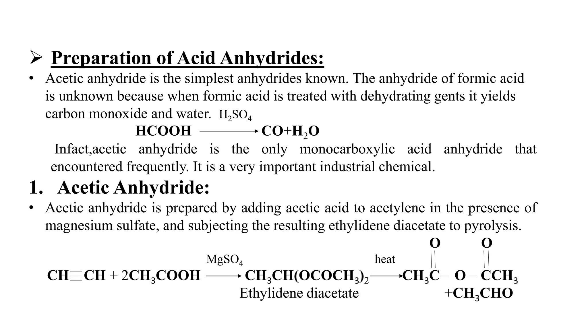 Carboxylic Acid Derivatives (Acid Anhydride) | PPTX | Chemistry | Science