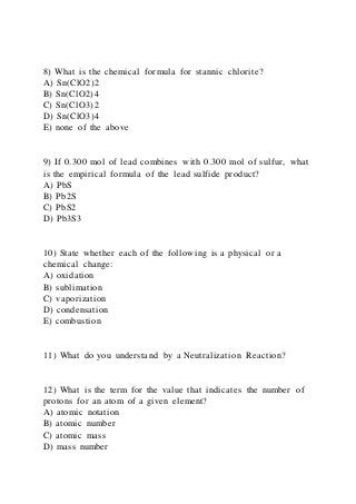 Chem 110 | DOCX