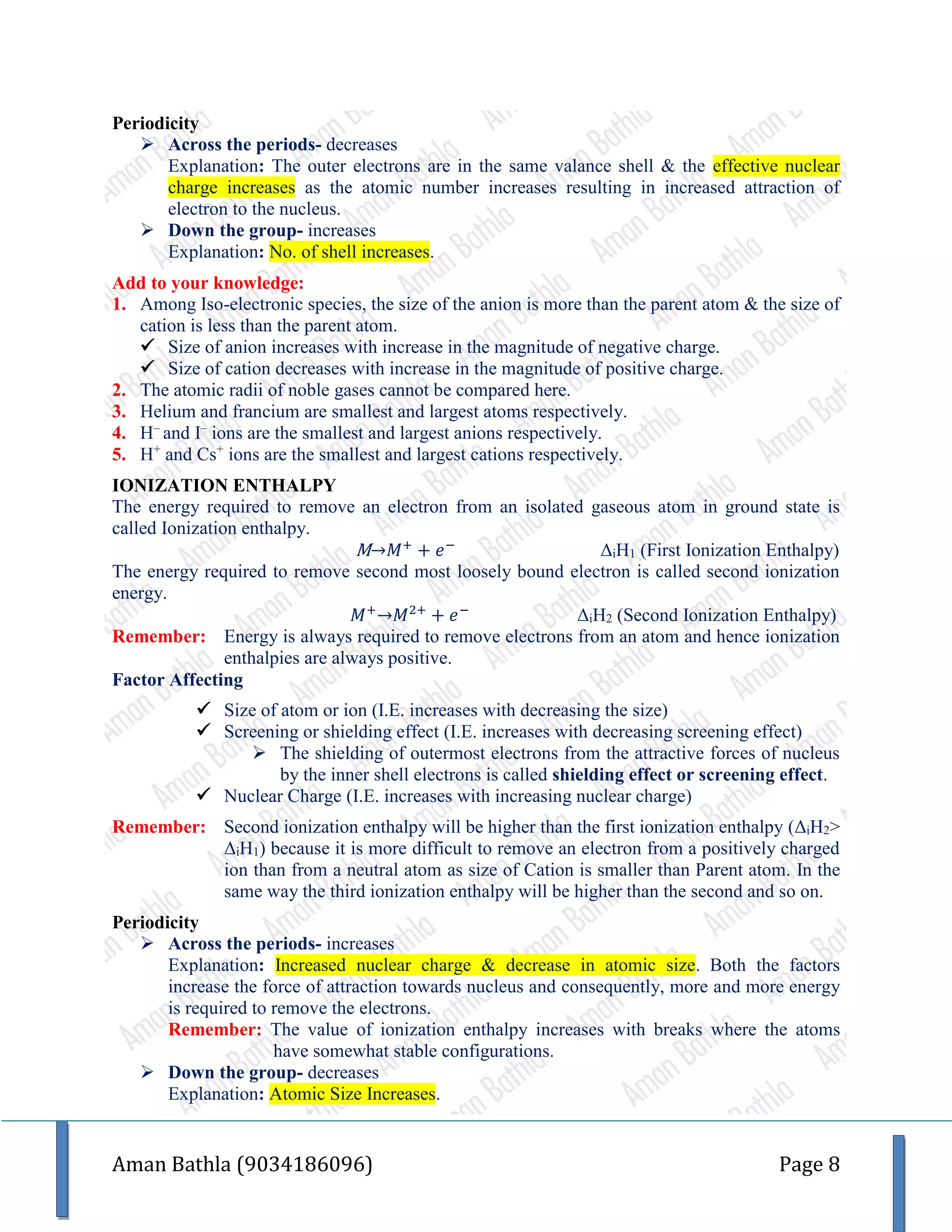 Classification of elements and periodicity in properties | PDF
