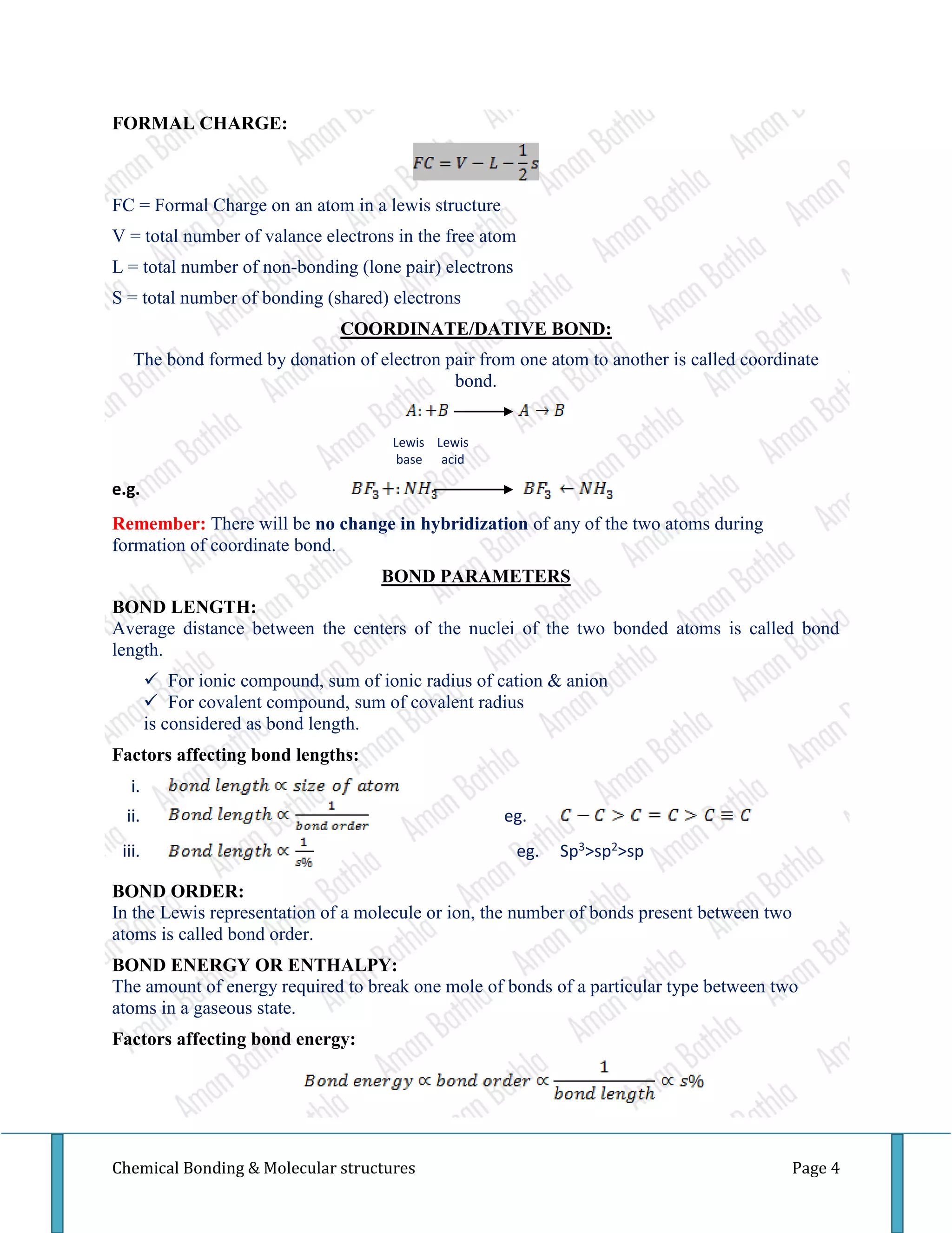 Chemical bonding and molecular structure | PDF