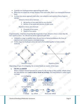 Chemical bonding and molecular structure | PDF