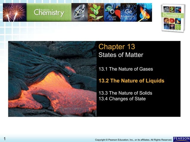 States of matter. It describes the charecteristics of solids, liquids ...