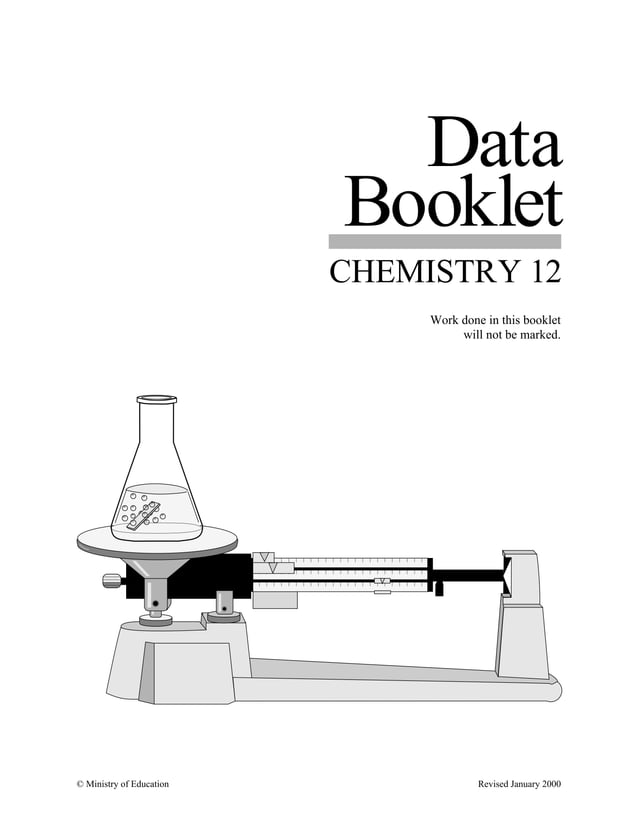 Chem 12 data booklet | PDF | Chemistry | Science