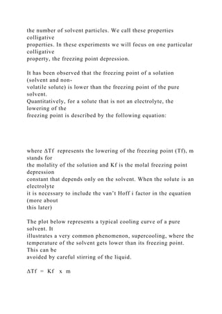 Chem 162 Lab 7 Freezing Point Depression Lab- .docx