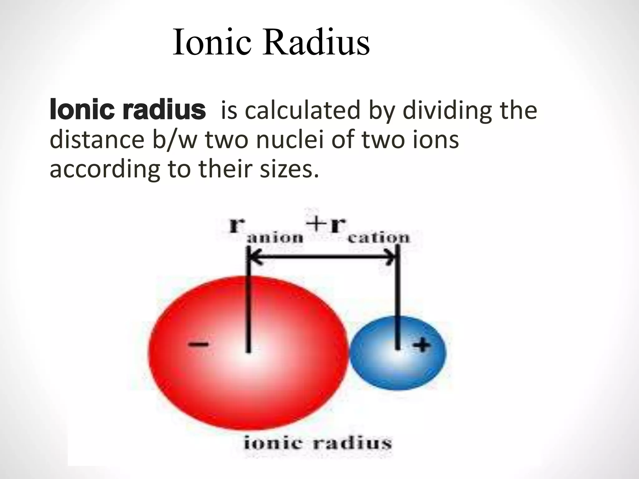 Ionic Radius & its Trends | PPTX
