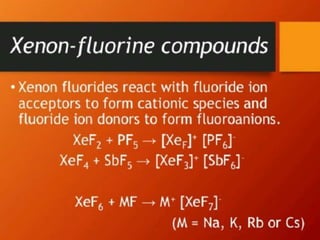 Chemistry presentation on xenon compounds | PPT