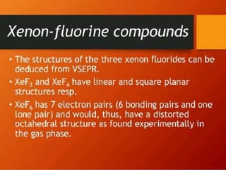 Chemistry presentation on xenon compounds | PPT