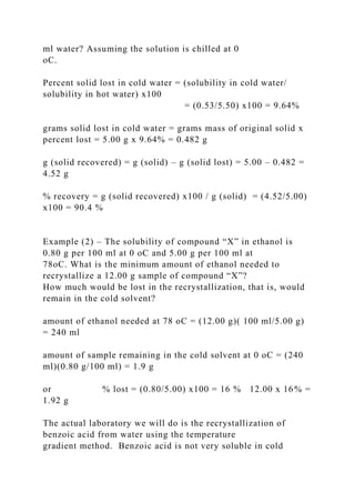 CHEM 2423 Recrystallization of Benzoic Acid .docx