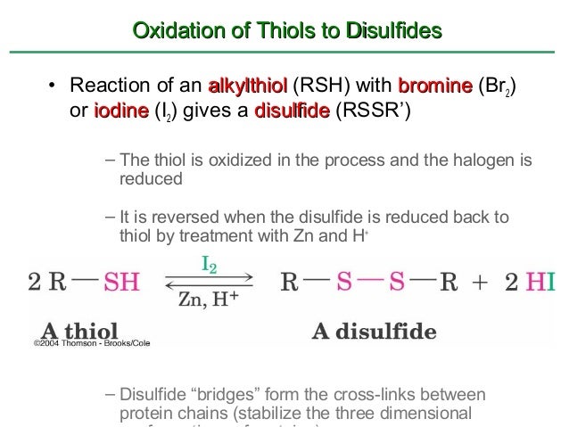 Thiol Oxidation Mechanism