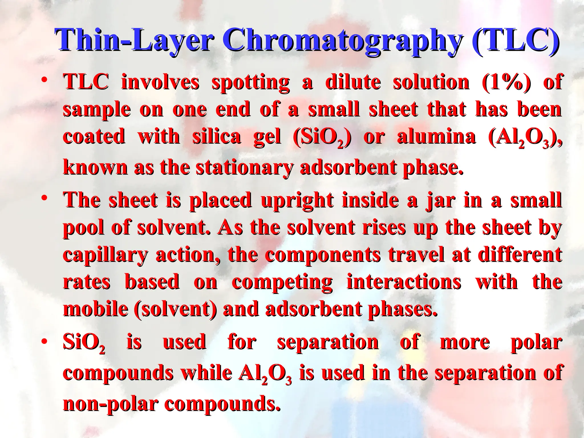 thin layer chromatography description analysis | PPT